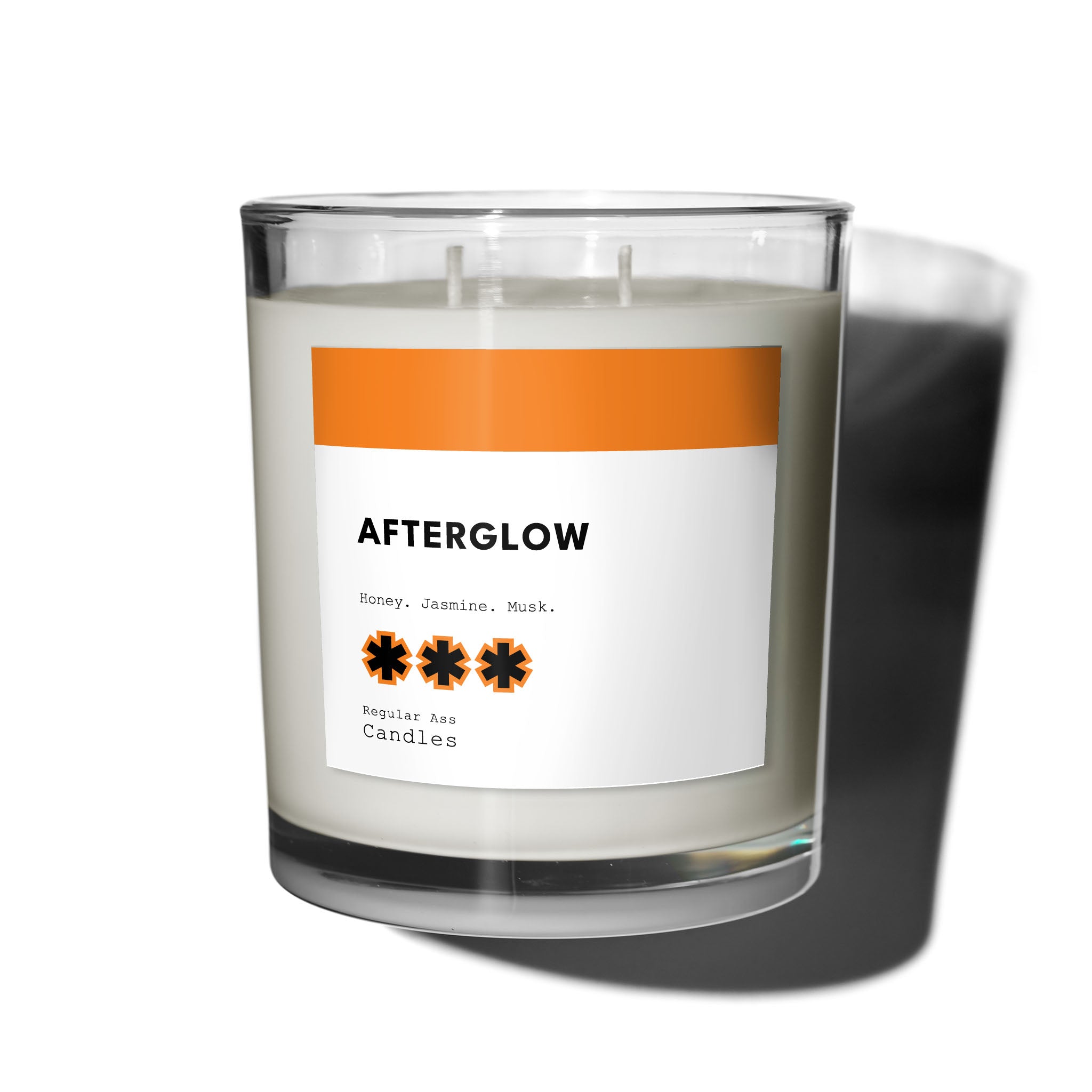 AFTERGLOW, Honey, Jasmine, Musk 11oz Candle | Regular Ass Candles