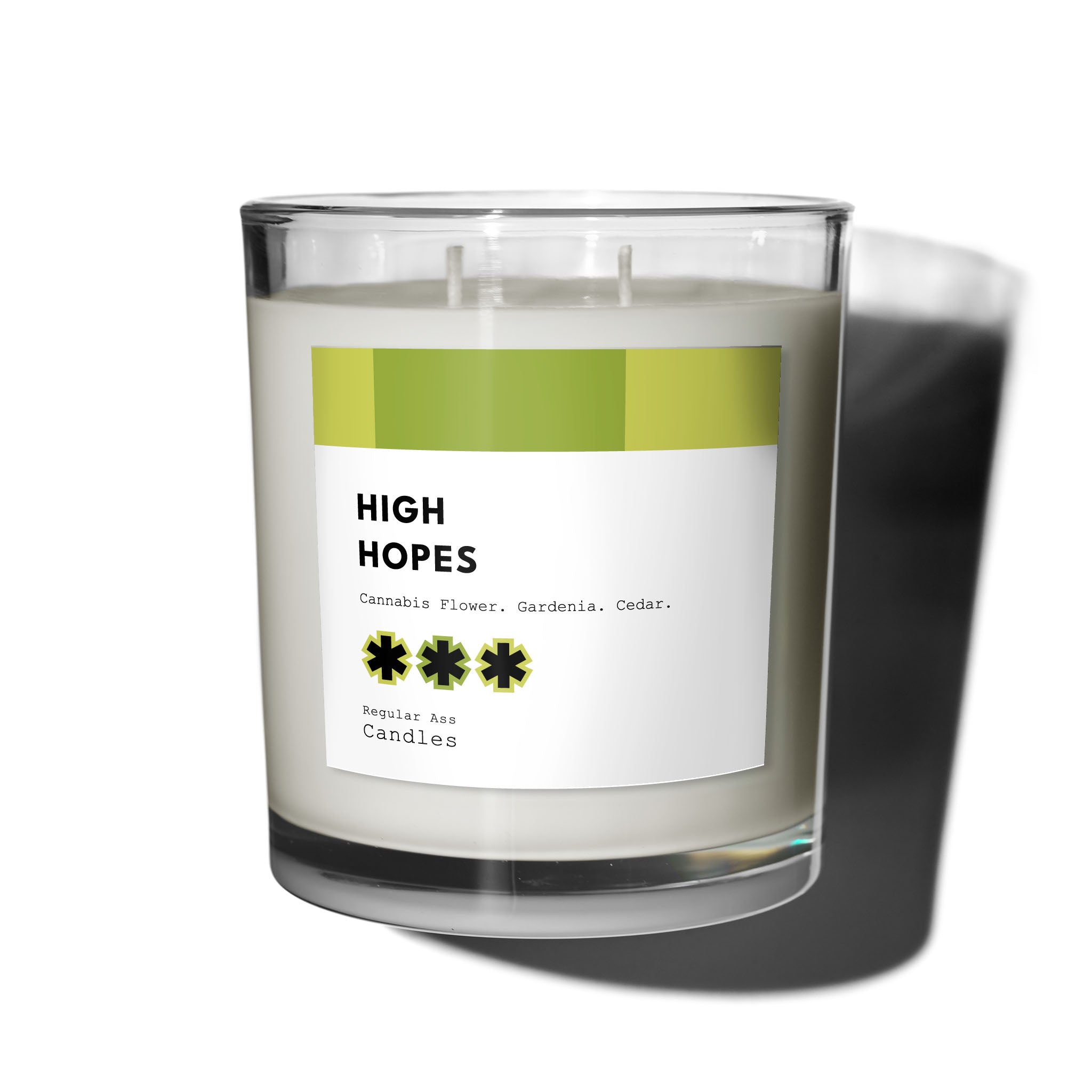 HIGH HOPES, Cannabis Flower, Gardenia, Cedar 11oz Candle | Regular Ass ...